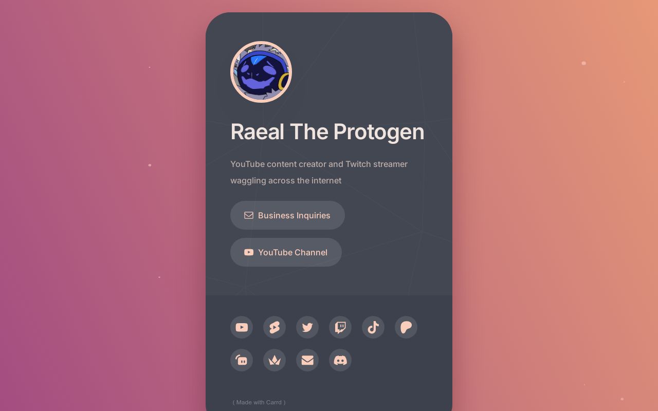 Raeal The Protogen - Cardd